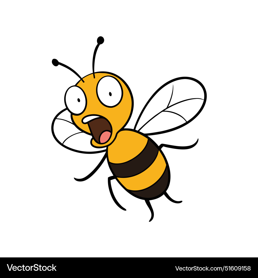 Bee screams icon Royalty Free Vector Image - VectorStock