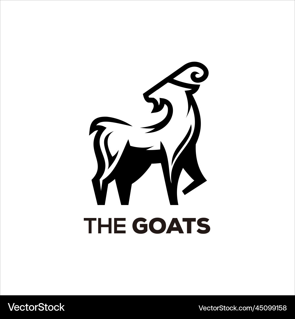 Goat designs logo Royalty Free Vector Image - VectorStock