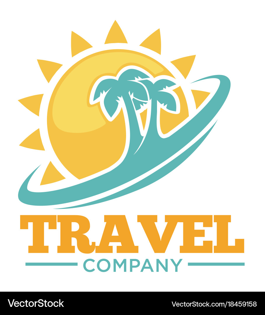 Tours and travels logo travel tour Vector Images & Graphics for ...