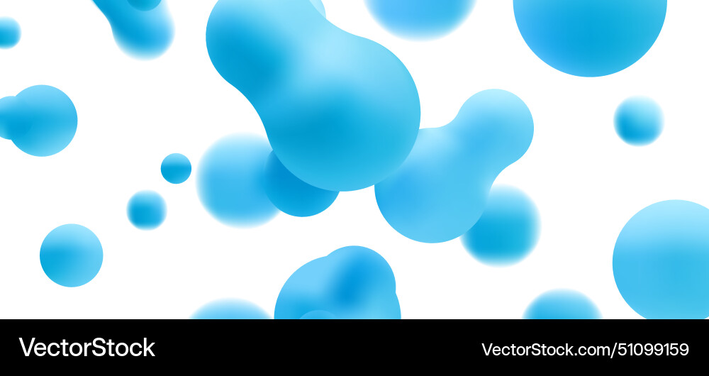 3d liquid set Royalty Free Vector Image - VectorStock