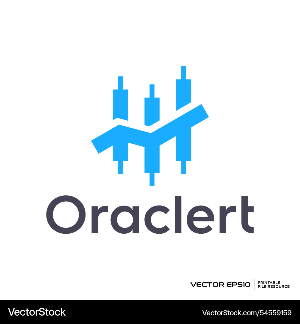 Analytics technology line logo Royalty Free Vector Image