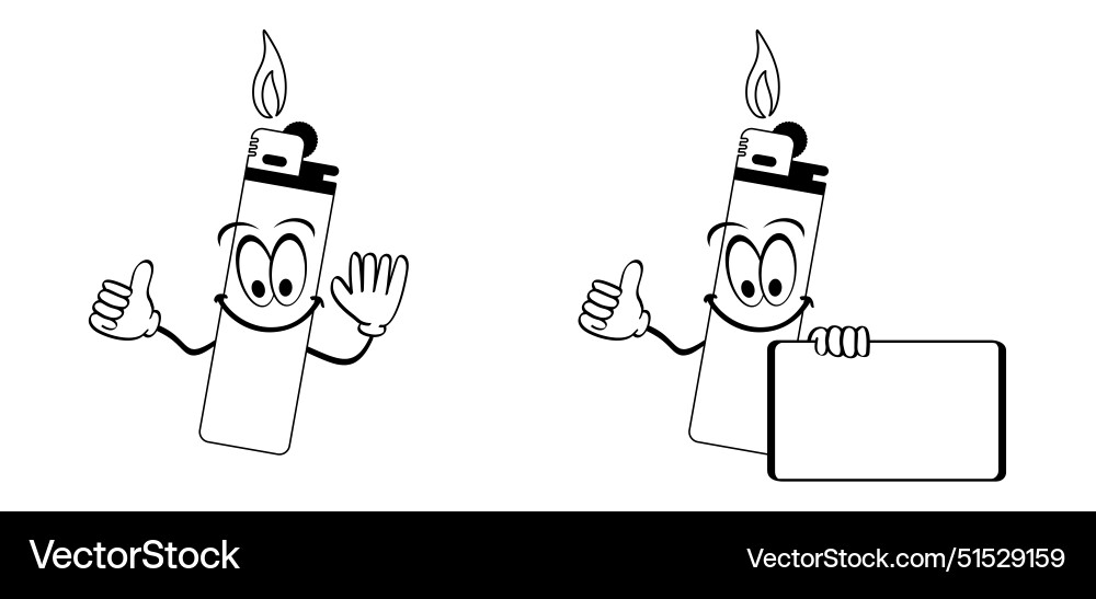 Cigarette lighter icon lighters logo fire symbol Vector Image