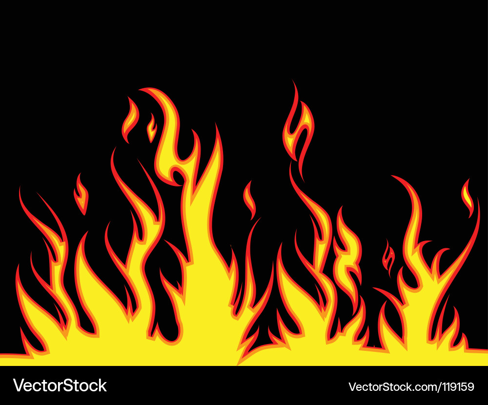 Flames Royalty Free Vector Image - VectorStock