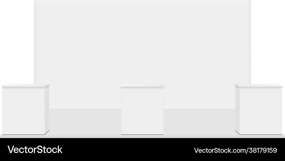 Isolated Exhibition Booth Royalty Free Vector Image