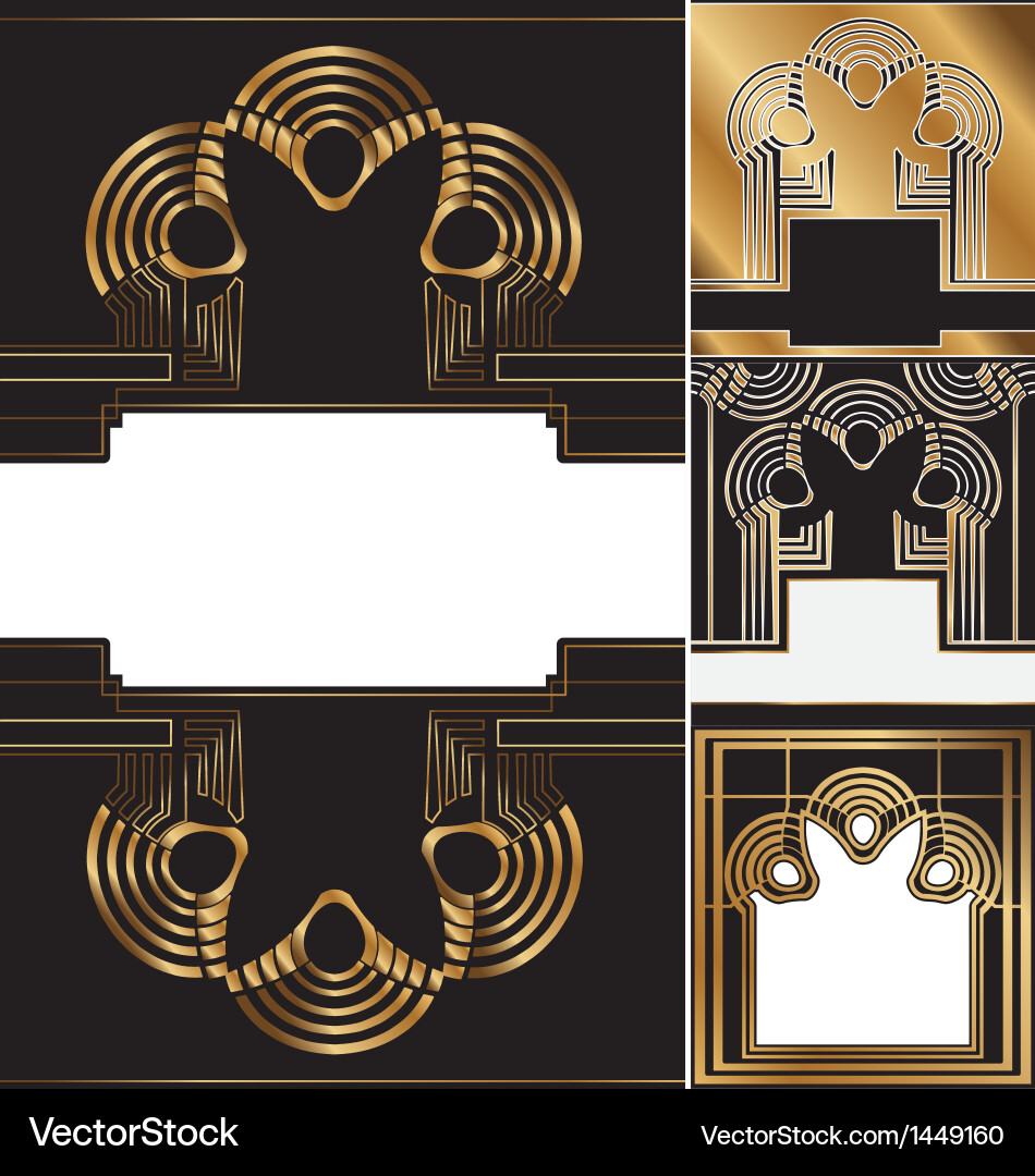 Art deco background Royalty Free Vector Image - VectorStock
