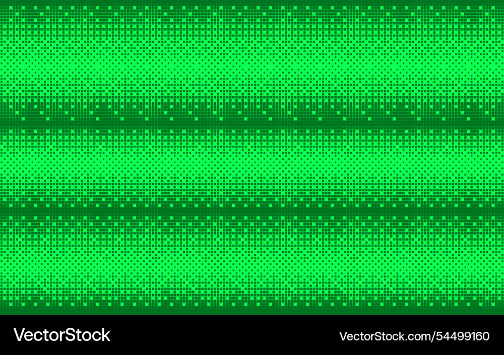 Bitmap texture monochrome green wave made of dots Vector Image