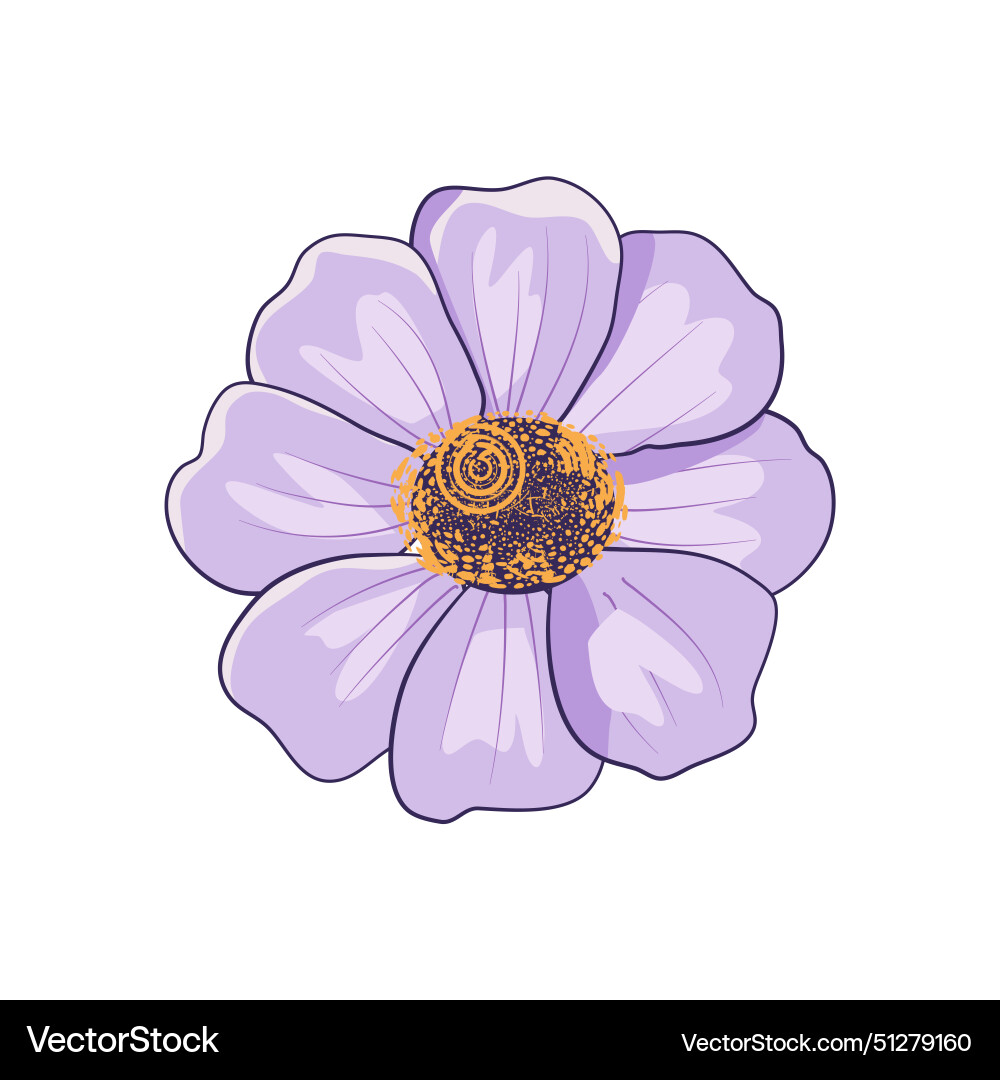 Purple flowerhead Royalty Free Vector Image - VectorStock