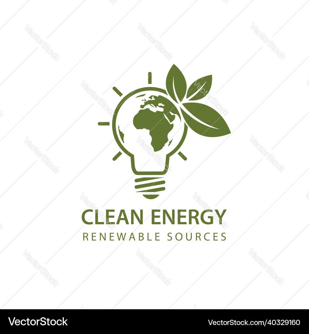 Renewable energy icon Royalty Free Vector Image