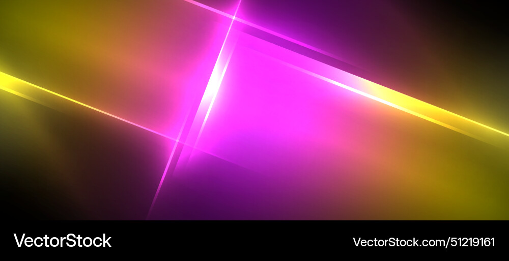 A vibrant purple and yellow light beam Royalty Free Vector