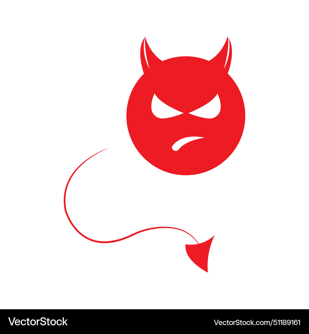 Devil logo Royalty Free Vector Image - VectorStock