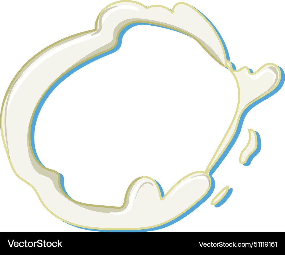 Fresh milk splash cartoon Royalty Free Vector Image