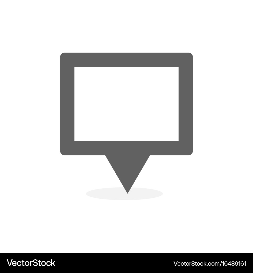 Gray map marker and pin Royalty Free Vector Image