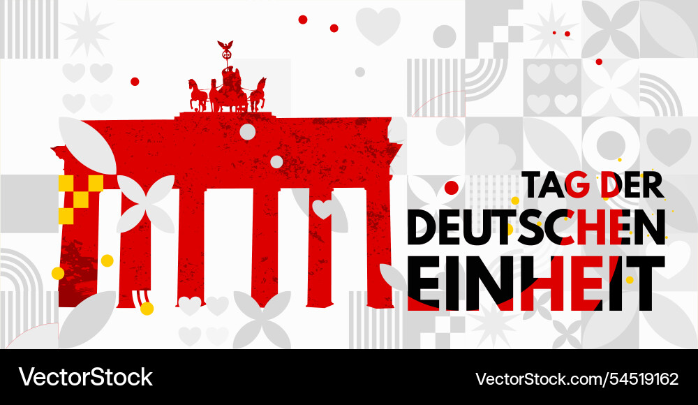 German unity day - banner Royalty Free Vector Image