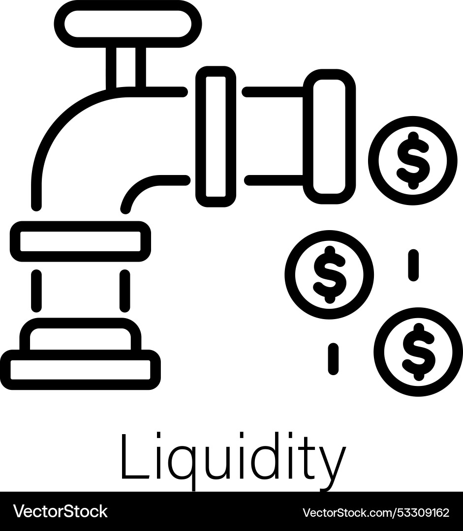 Liquidity Royalty Free Vector Image - VectorStock