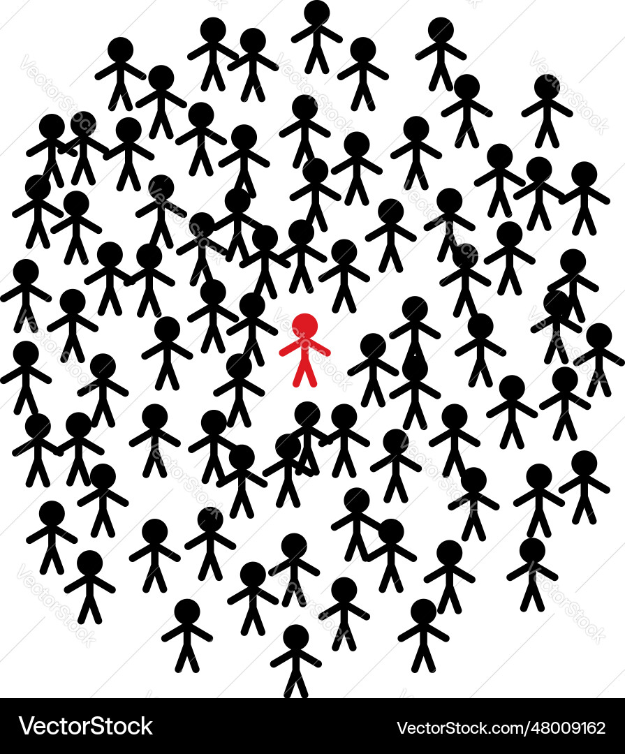 People cartoon symbols Royalty Free Vector Image