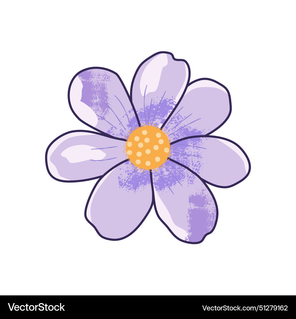 Purple flowerhead Royalty Free Vector Image - VectorStock