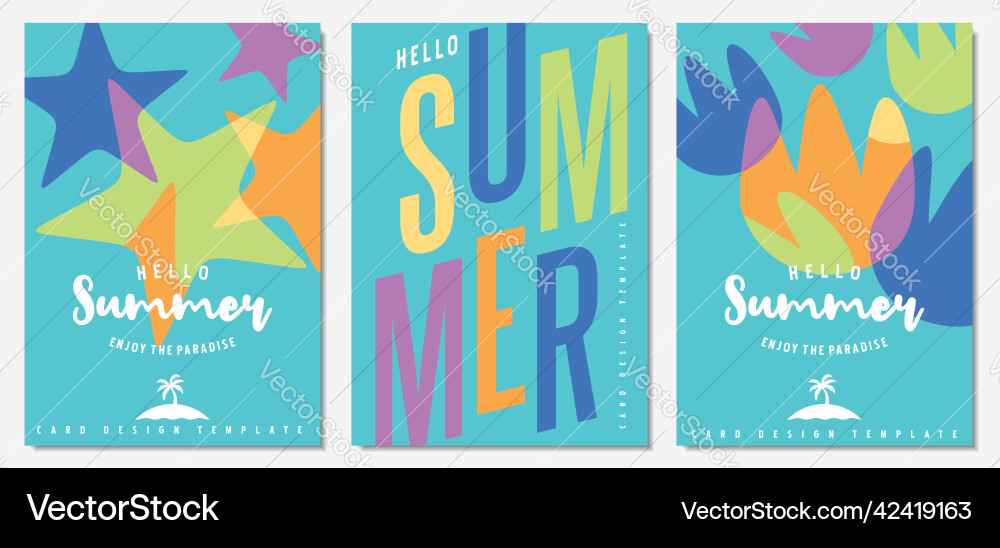Summer banners Royalty Free Vector Image - VectorStock
