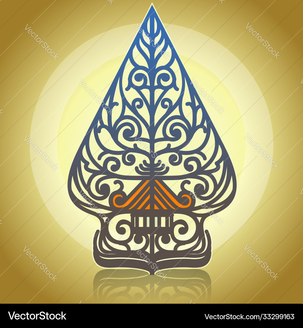 Tree life or kayon Royalty Free Vector Image - VectorStock