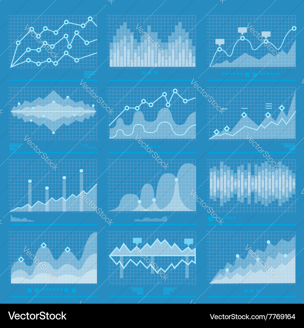 Big data statistics background Royalty Free Vector Image