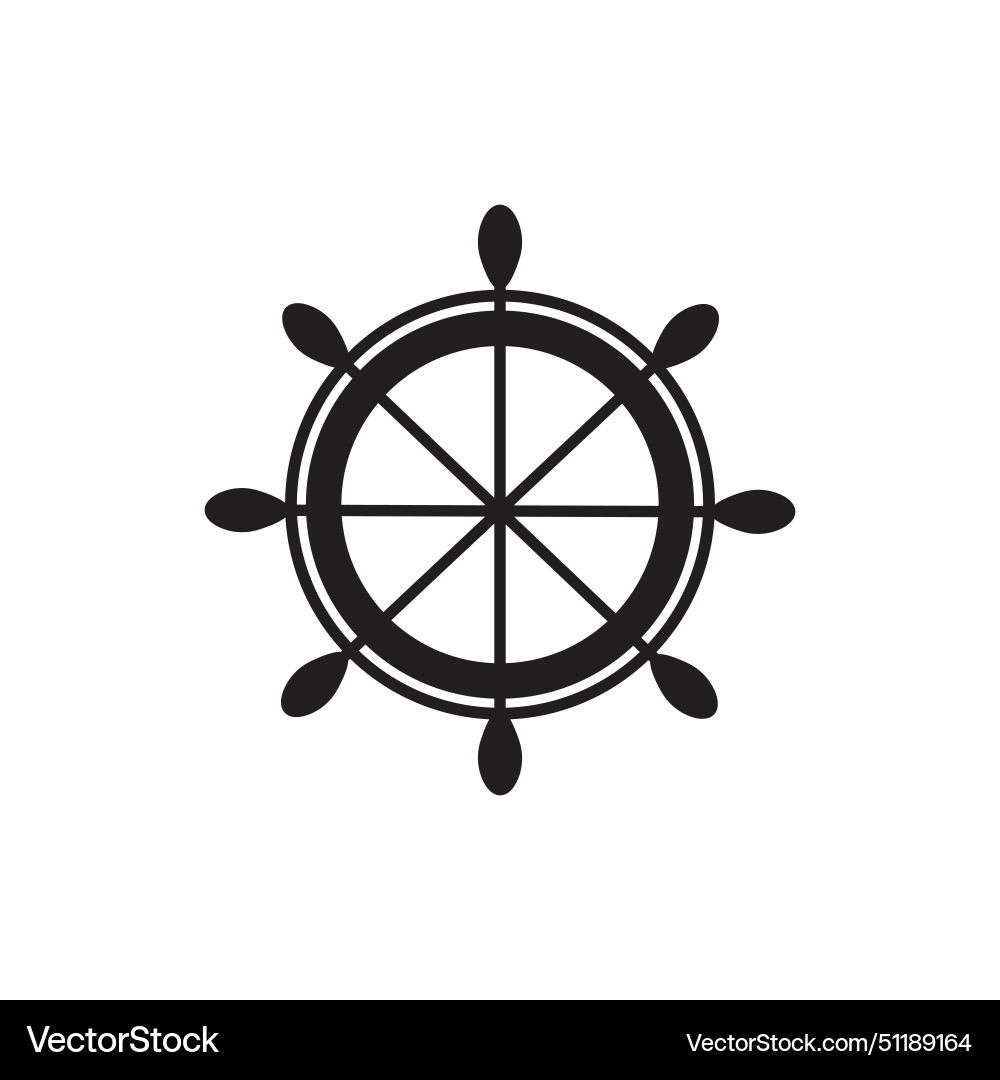 Ship wheel Royalty Free Vector Image - VectorStock