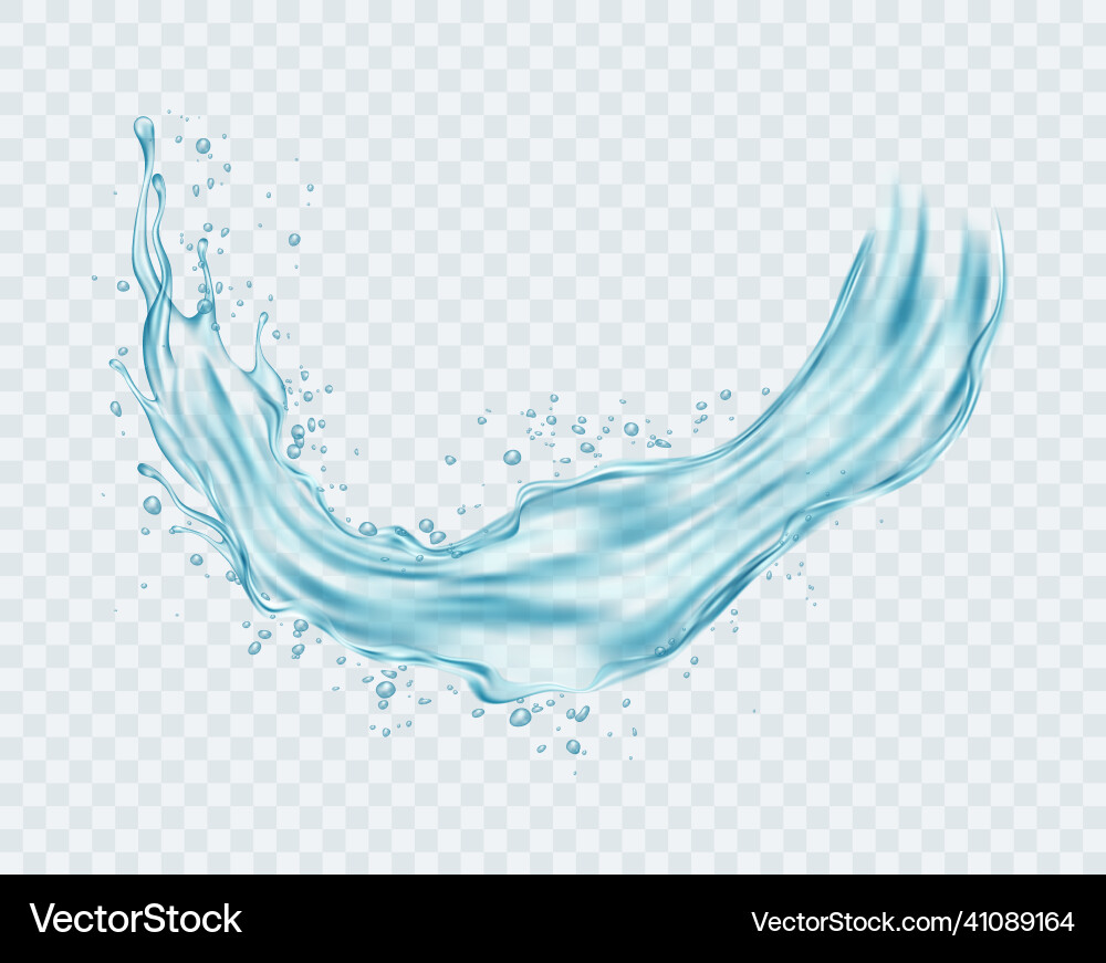 Water Splash - Realistic & Transparent Vector Image
