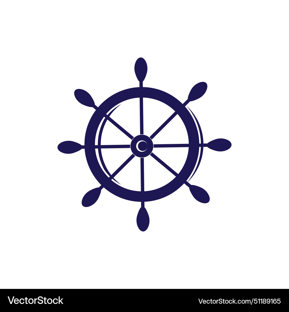 Ship wheel Royalty Free Vector Image - VectorStock