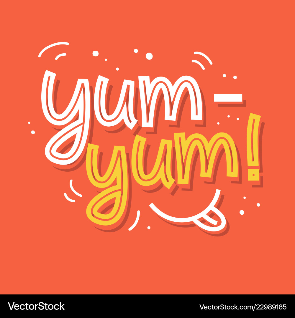 Yummy Word Art - Celebration! Royalty Free Vector Image