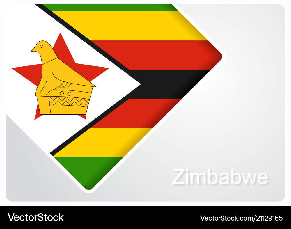 Zimbabwean flag design background Royalty Free Vector Image