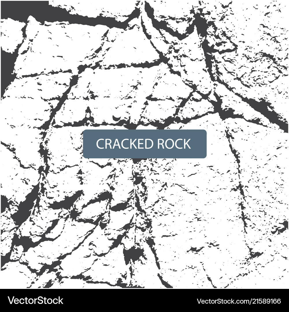 Cracked rock Royalty Free Vector Image - VectorStock