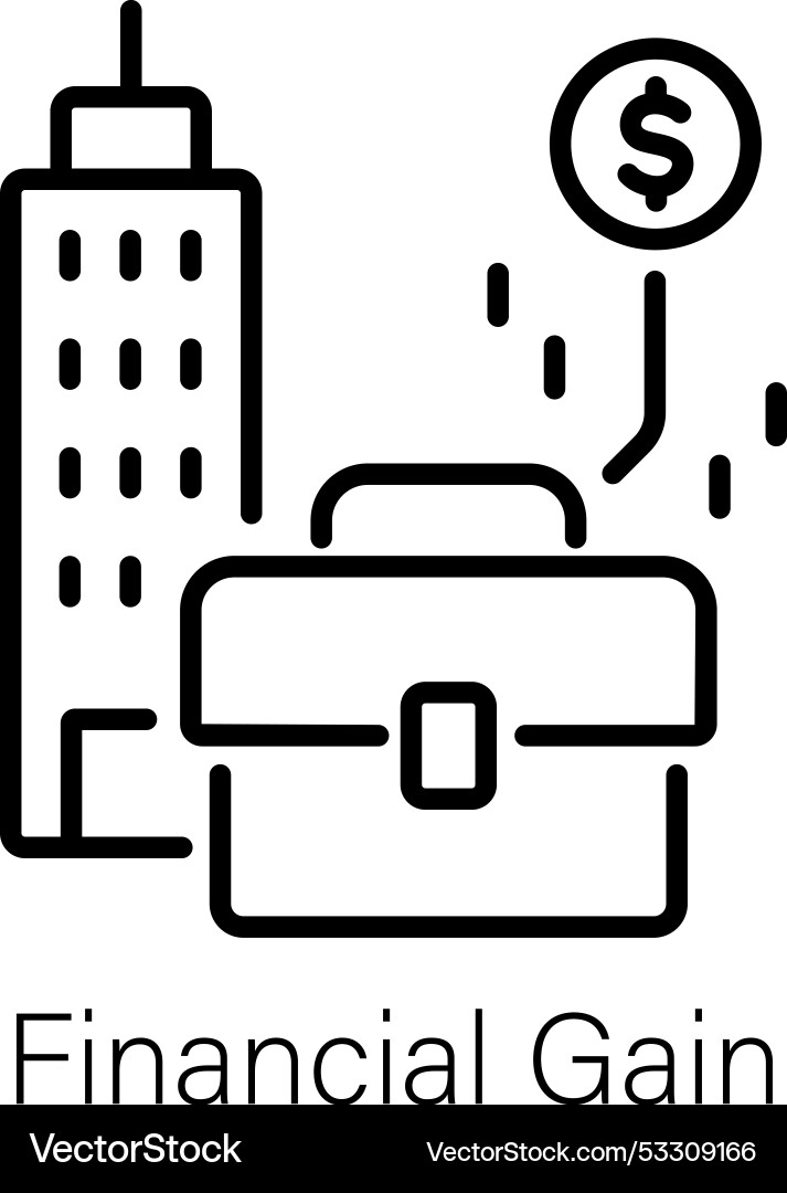 Financial gain Royalty Free Vector Image - VectorStock