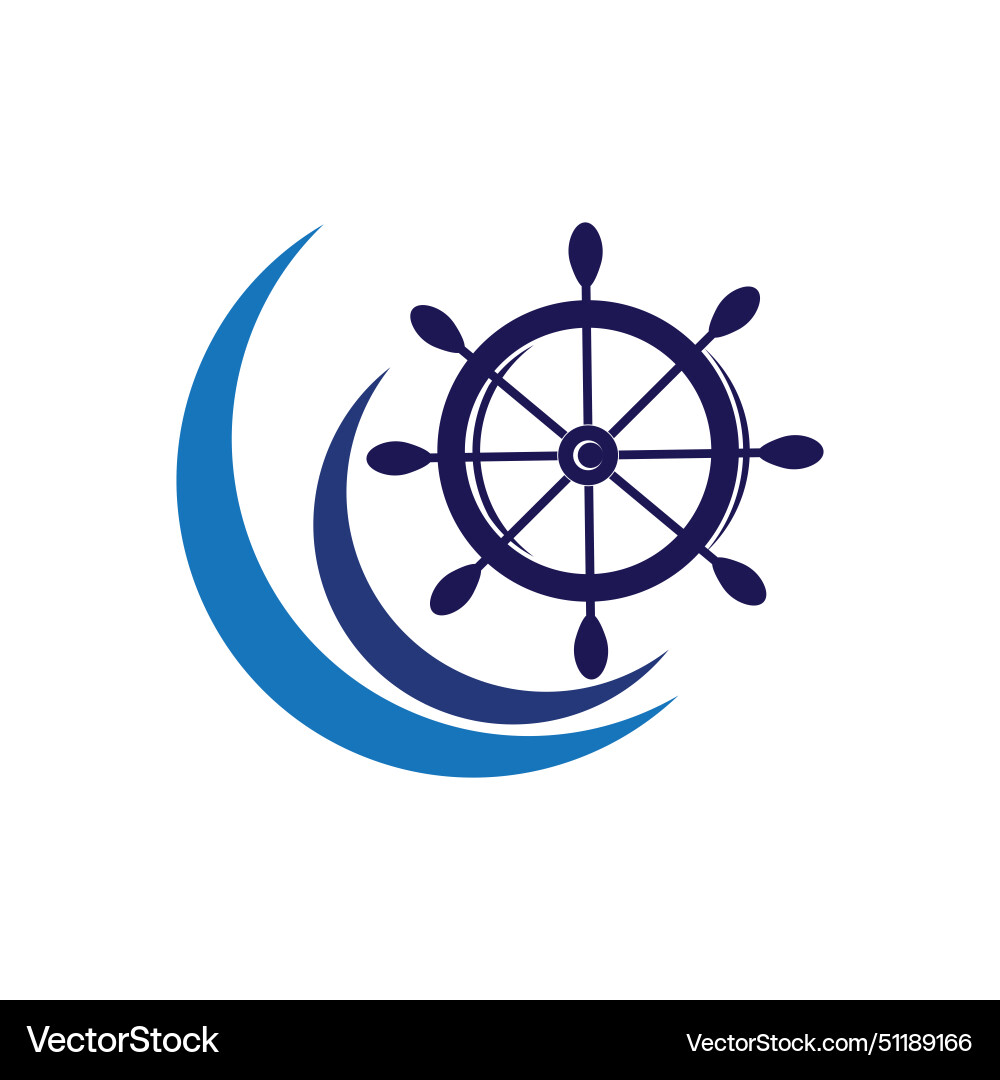 Ship wheel Royalty Free Vector Image - VectorStock