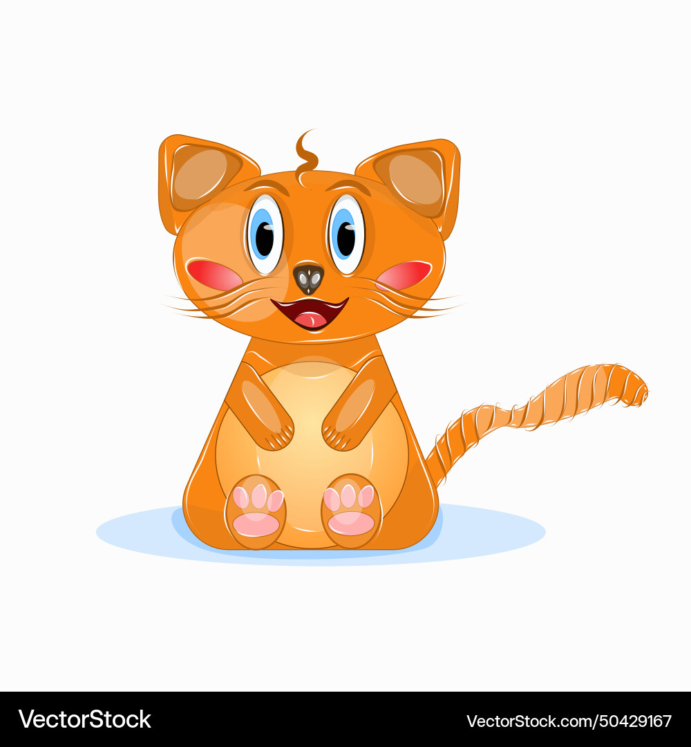 A hand drawn cartoon ginger Royalty Free Vector Image