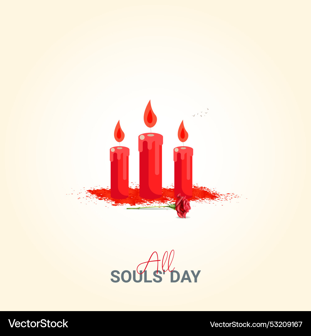 All souls day banner background Royalty Free Vector Image