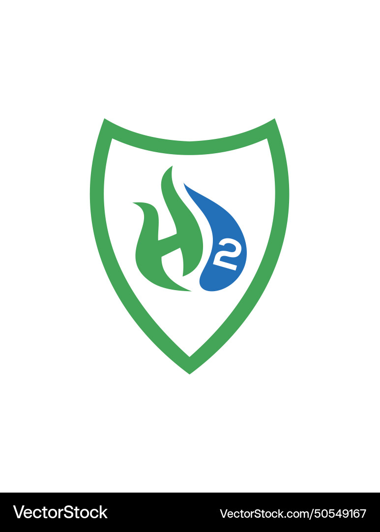H2 energy logo Royalty Free Vector Image - VectorStock