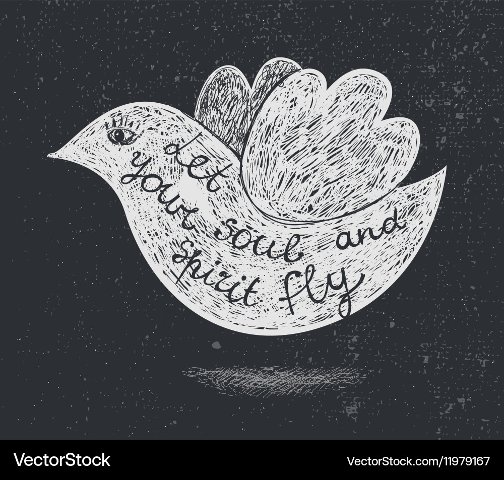 Hand drawn typography poster inspirational quote Vector Image