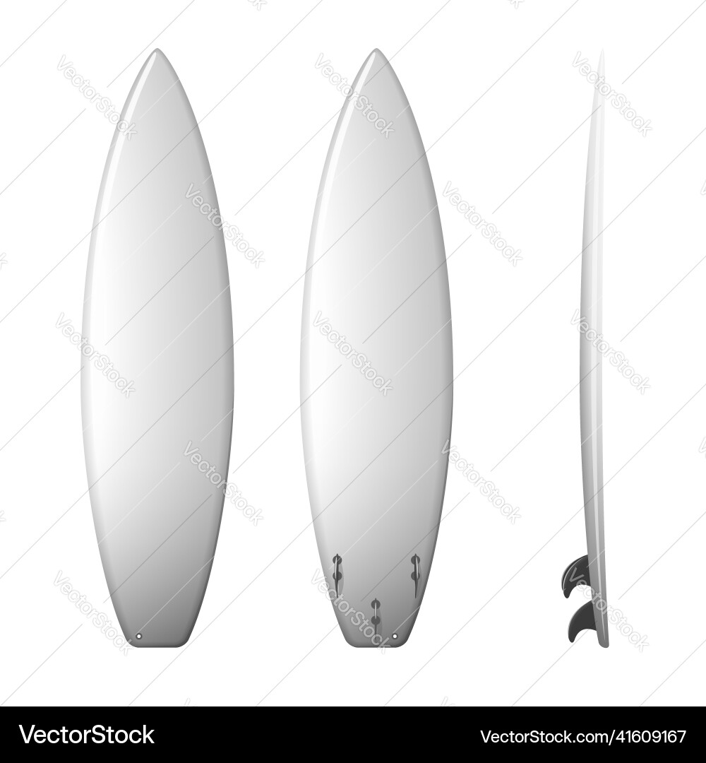 Isolated Surfboard on White Royalty Free Vector Image