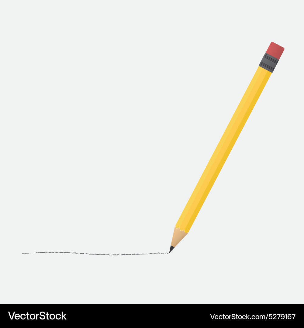 Pencil Royalty Free Vector Image - VectorStock