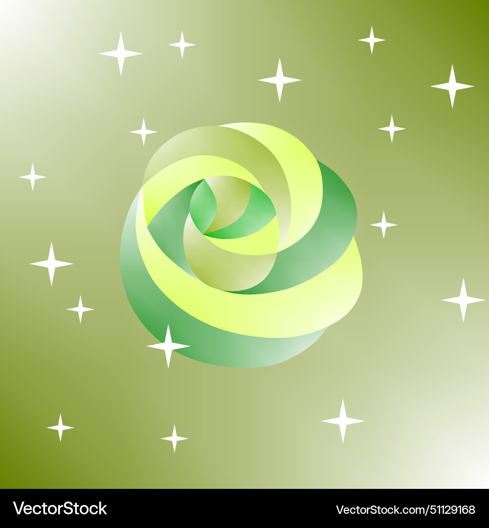 A composition of round figures different sizes Vector Image