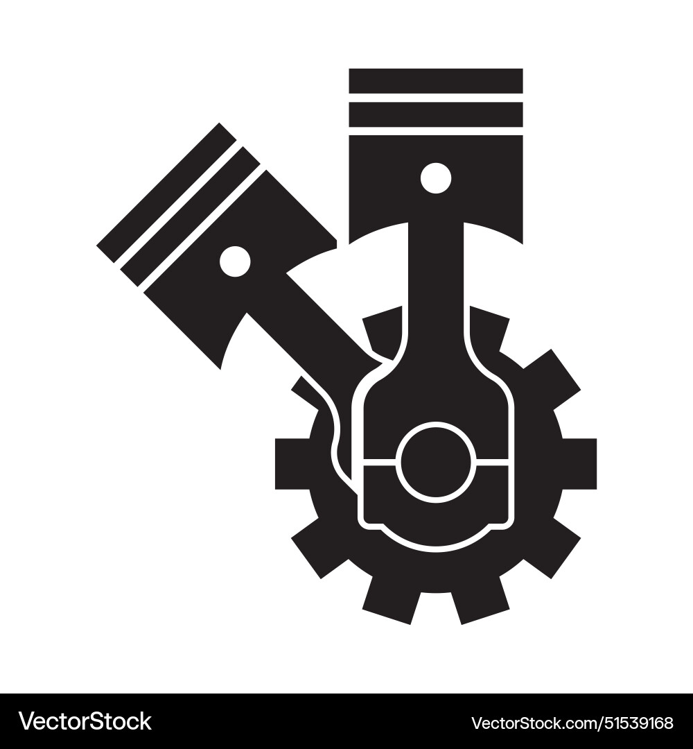 Piston icon symbol Royalty Free Vector Image - VectorStock