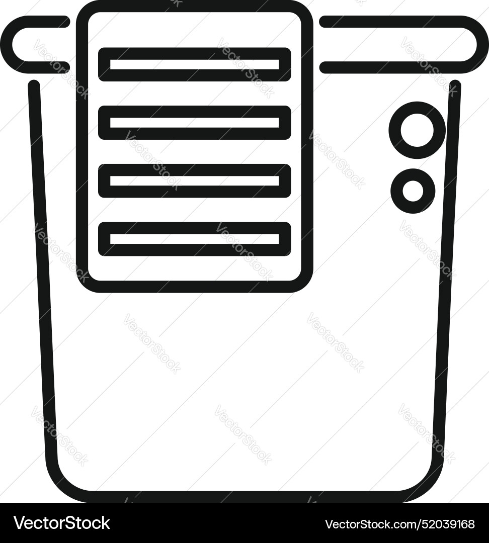 Portable air conditioner icon showing cooling Vector Image