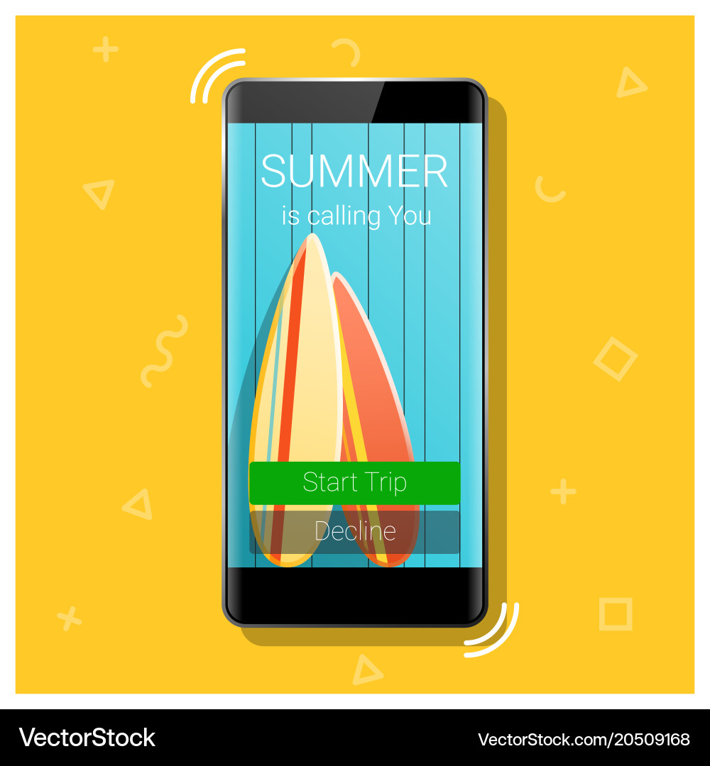 Summer is calling you season concept background Vector Image