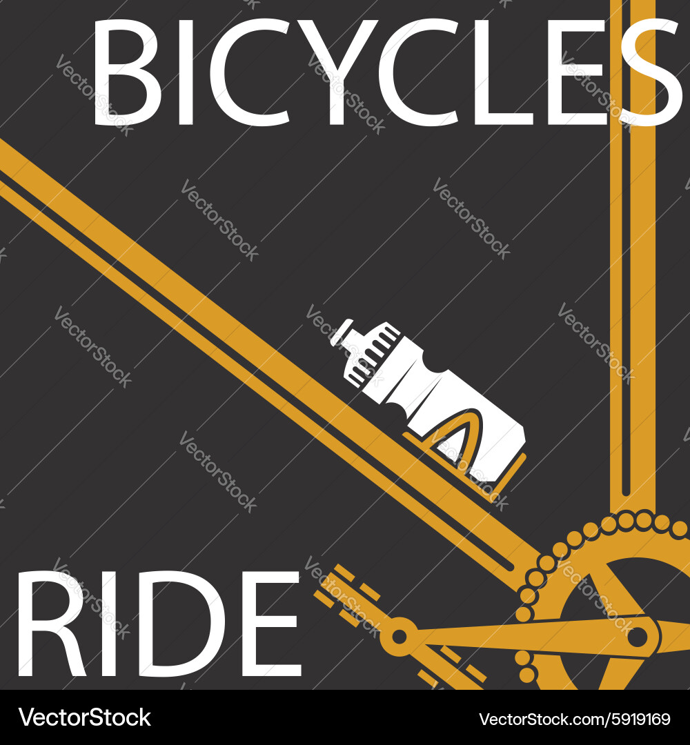 Bicycles ride Royalty Free Vector Image - VectorStock