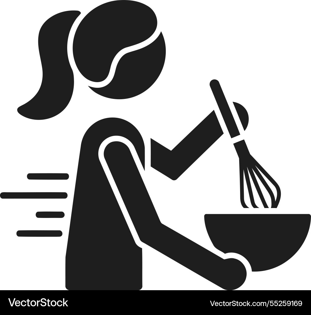 Chef mixing icon Royalty Free Vector Image - VectorStock