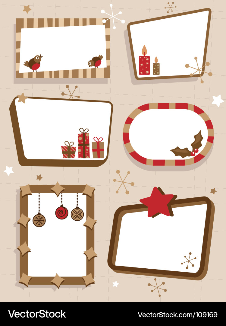 Christmas signs Royalty Free Vector Image - VectorStock