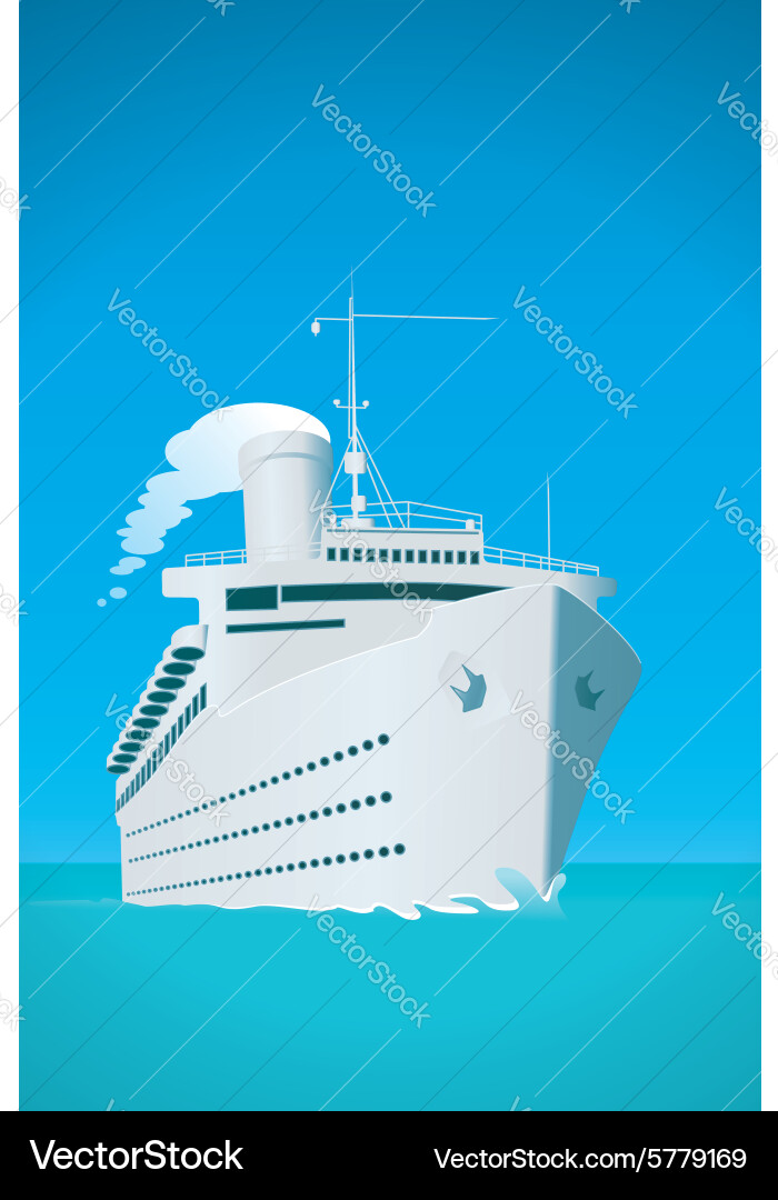 Cruise ship Royalty Free Vector Image - VectorStock