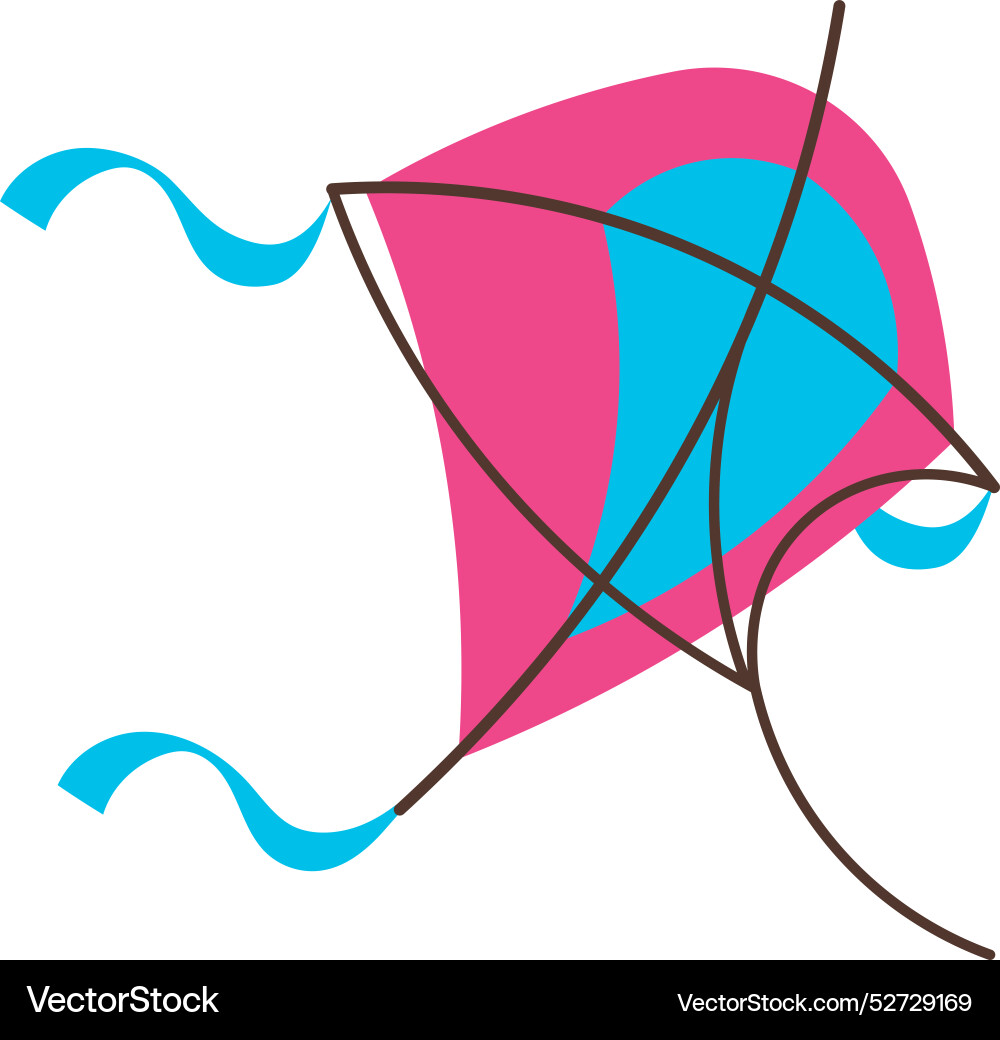 Kite fly paper Royalty Free Vector Image - VectorStock