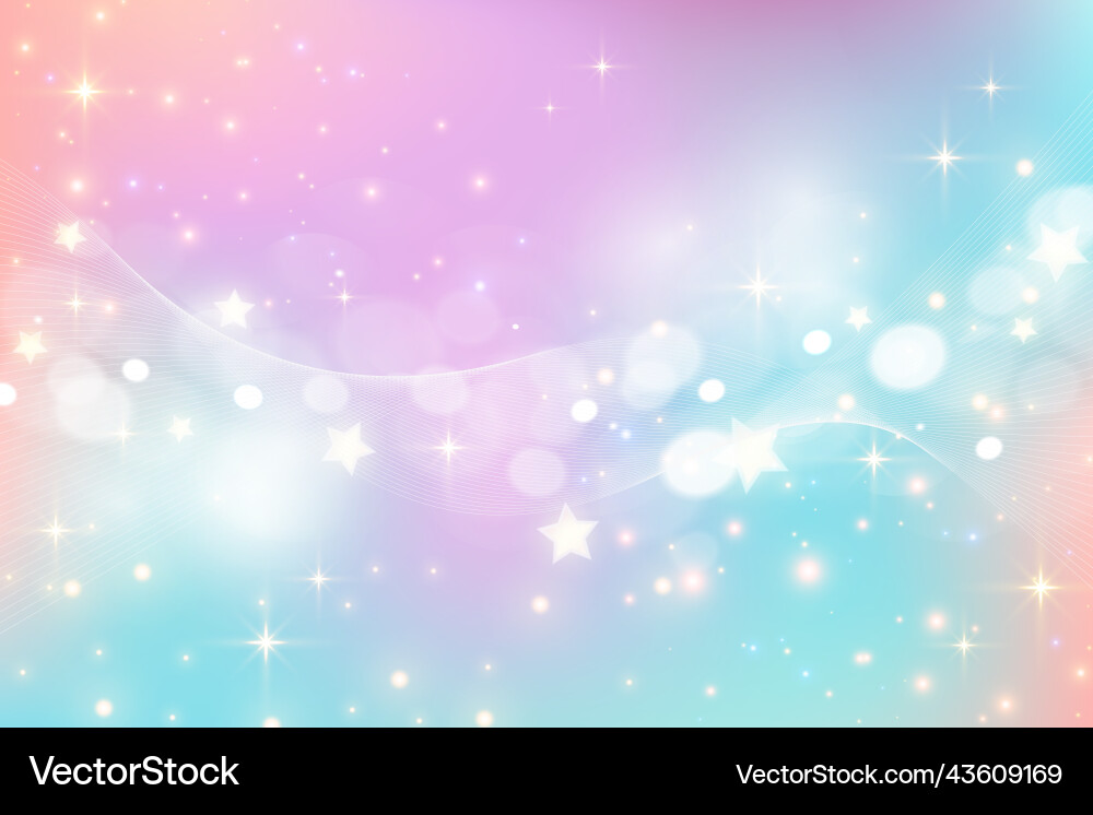 Rainbow Cosmic Fantasy Royalty Free Vector Image