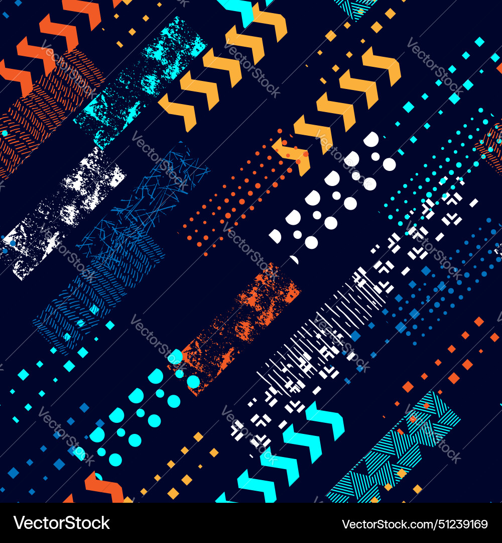 Sport pattern seamless background with randomly Vector Image