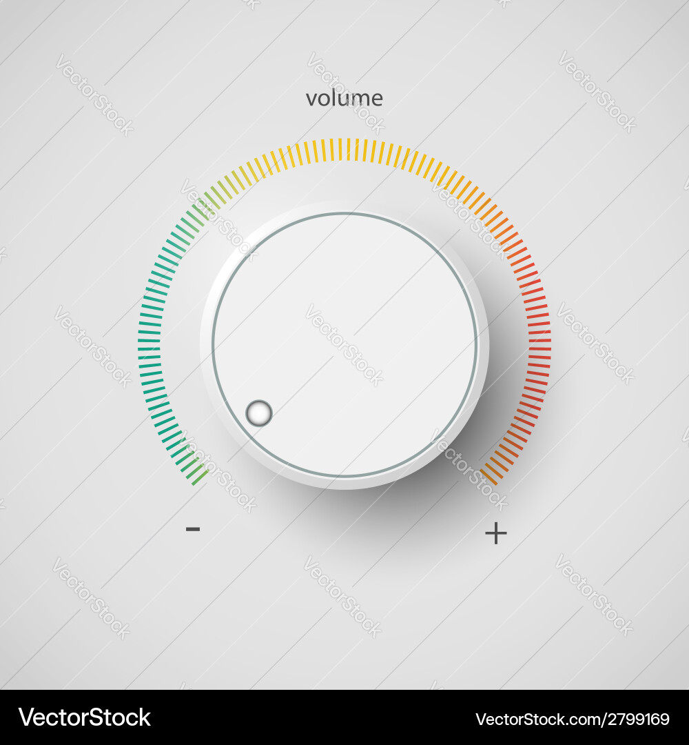 Volume control Royalty Free Vector Image - VectorStock