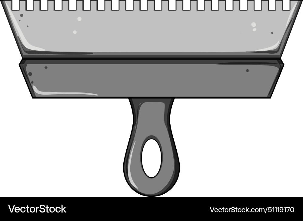 Installation notched trowel cartoon Royalty Free Vector
